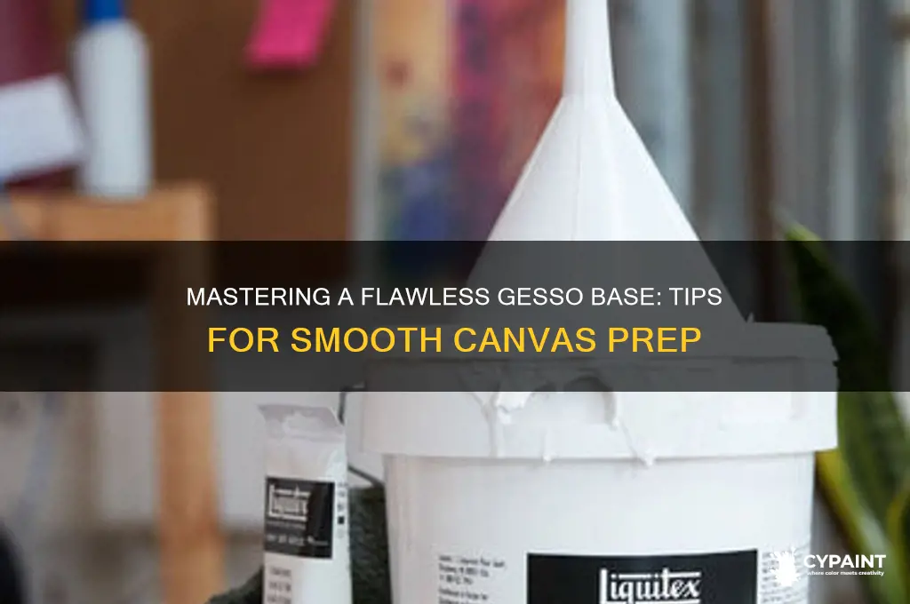 Mastering A Flawless Gesso Base: Tips For Smooth Canvas Prep | CyPaint