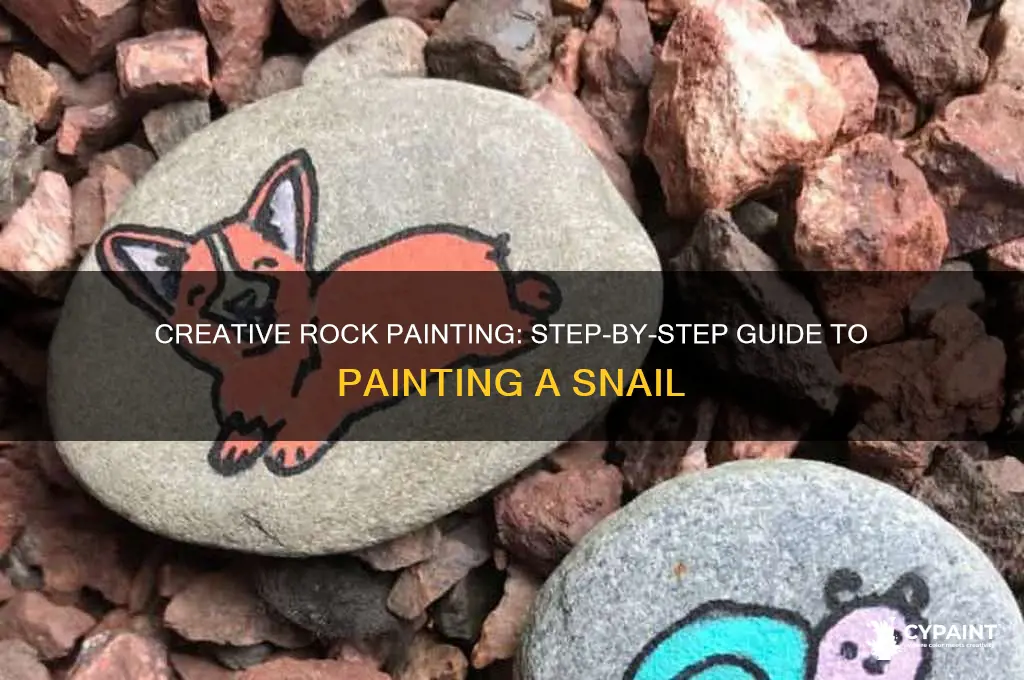 Creative Rock Painting: Step-By-Step Guide To Painting A Snail | CyPaint