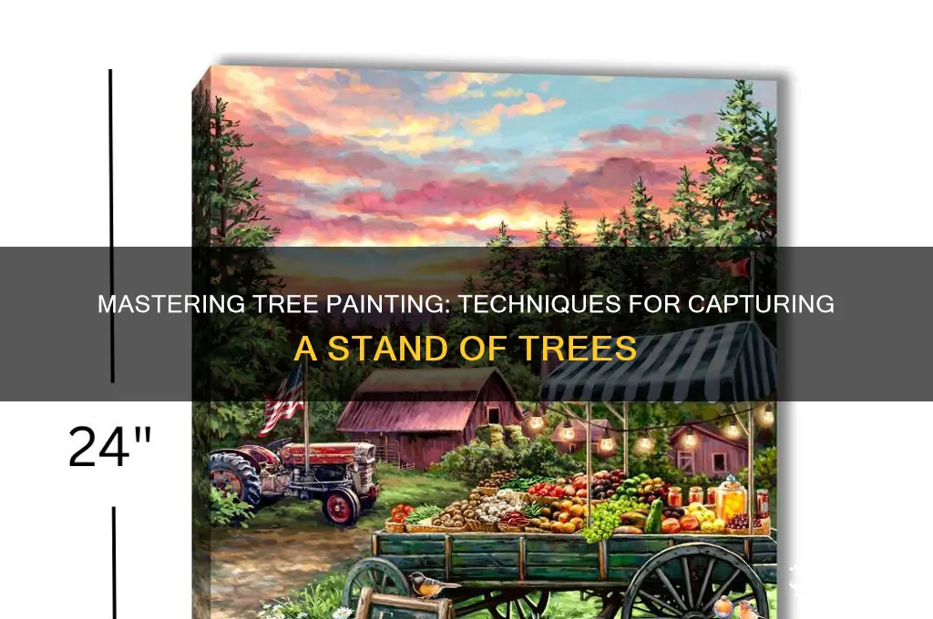 Mastering Tree Painting: Techniques For Capturing A Stand Of Trees ...