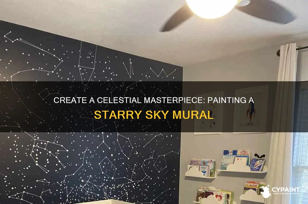 Create A Celestial Masterpiece: Painting A Starry Sky Mural | CyPaint