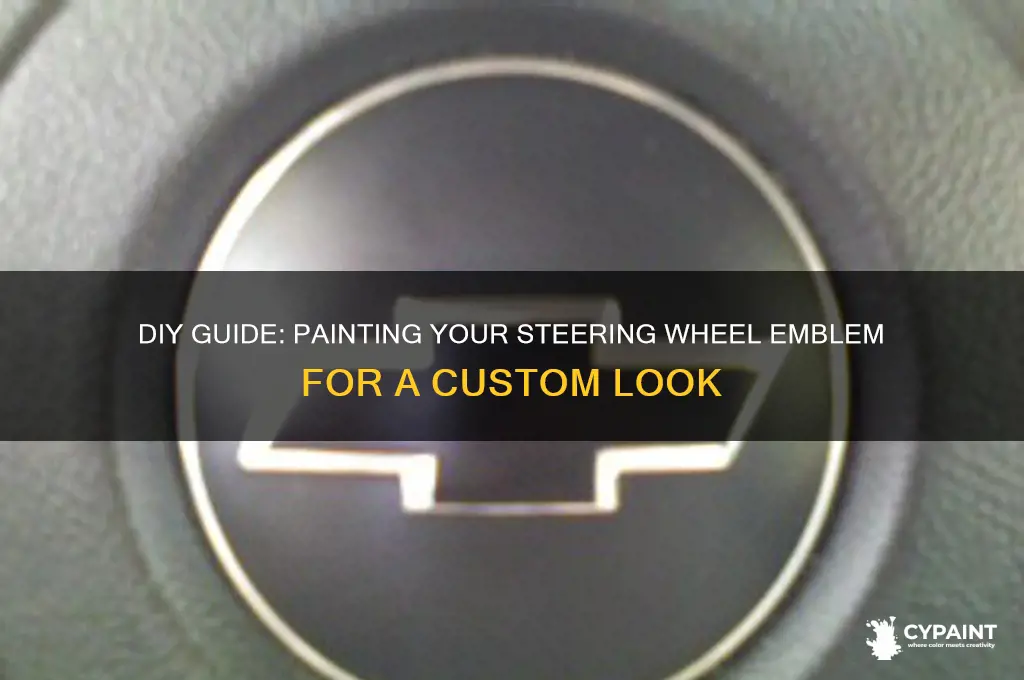 Diy Guide: Painting Your Steering Wheel Emblem For A Custom Look | CyPaint