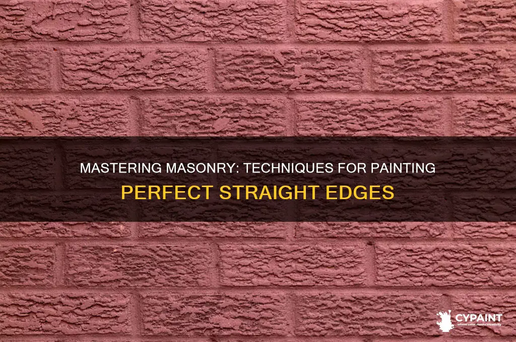 Mastering Masonry: Techniques For Painting Perfect Straight Edges | CyPaint
