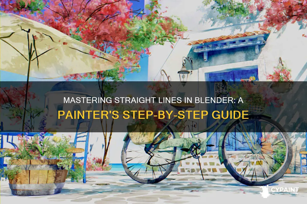 Mastering Straight Lines In Blender: A Painter's Step-By-Step Guide ...