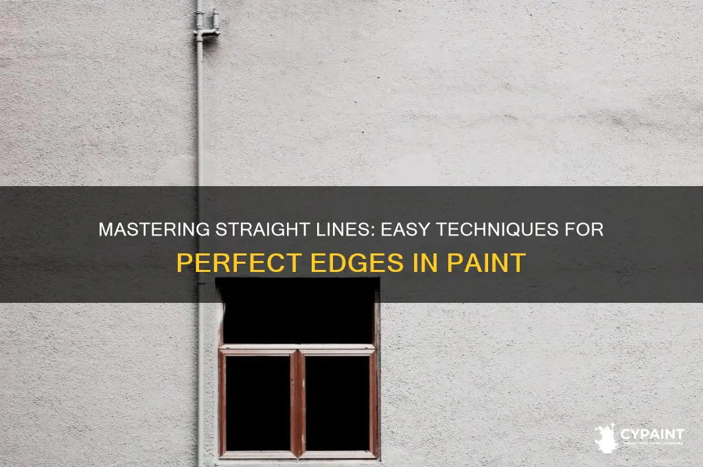 Mastering Straight Lines: Easy Techniques For Perfect Edges In Paint ...