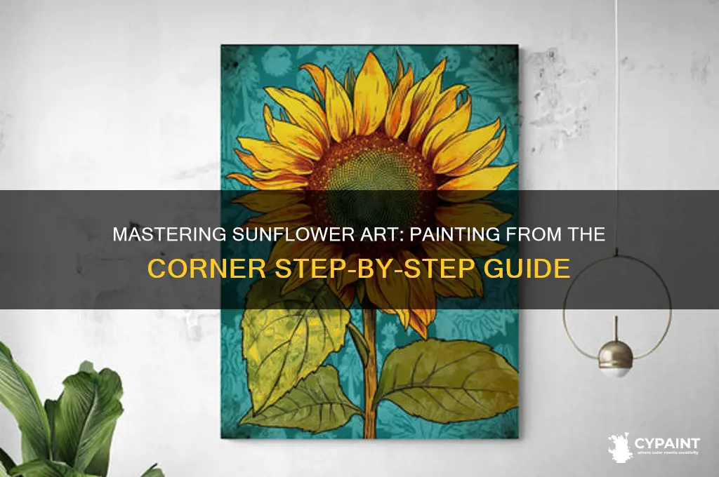 Mastering Sunflower Art: Painting From The Corner Step-By-Step Guide ...