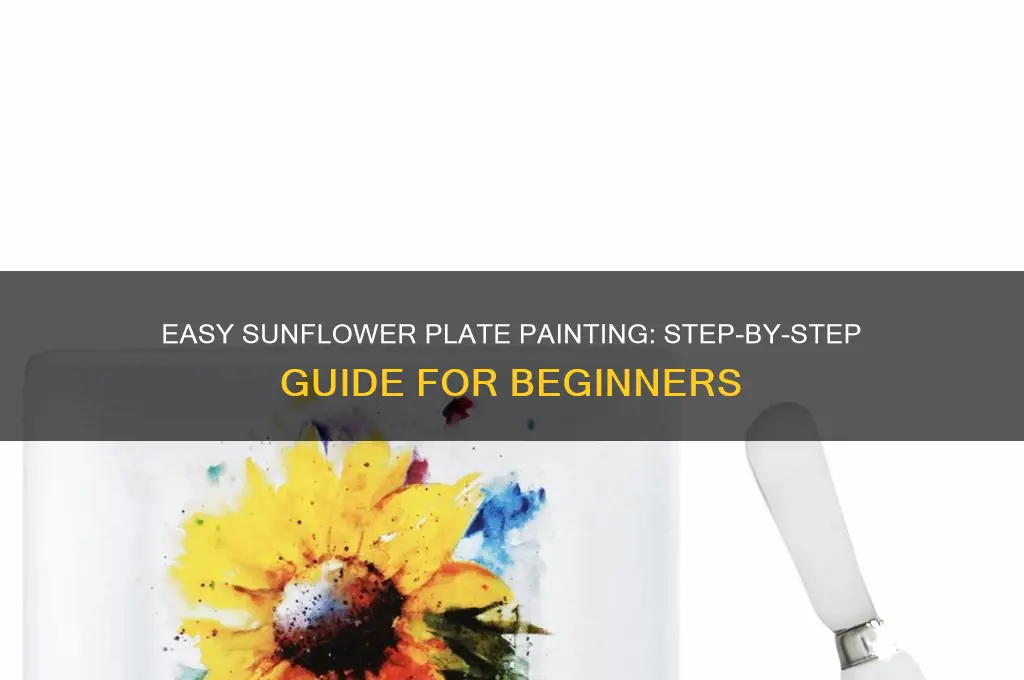 Easy Sunflower Plate Painting: Step-By-Step Guide For Beginners | CyPaint