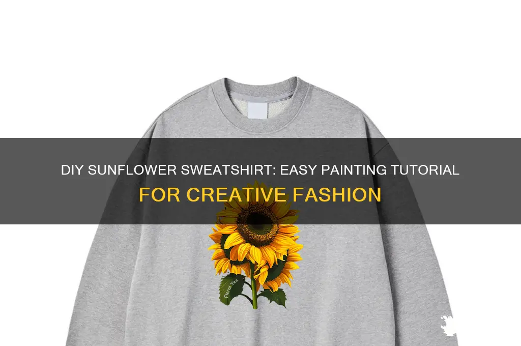 Diy Sunflower Sweatshirt: Easy Painting Tutorial For Creative Fashion ...