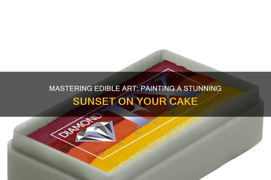 Mastering Edible Art: Painting A Stunning Sunset On Your Cake | CyPaint