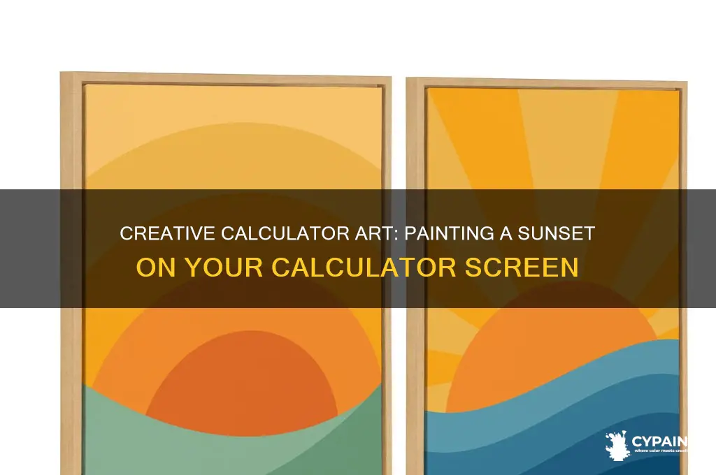 Creative Calculator Art: Painting A Sunset On Your Calculator Screen ...