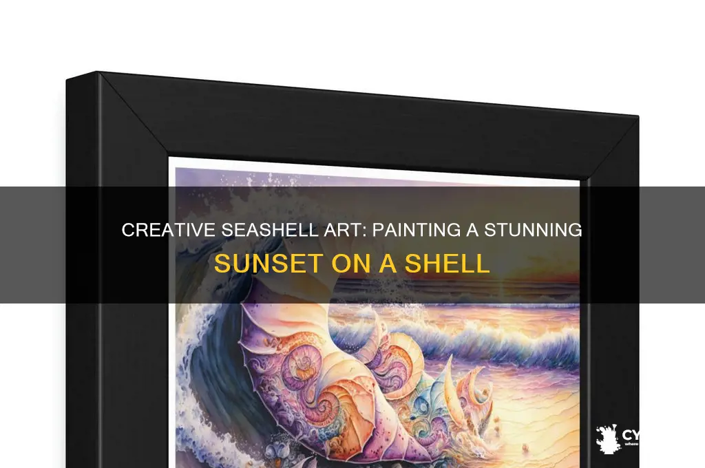 Creative Seashell Art: Painting A Stunning Sunset On A Shell | CyPaint