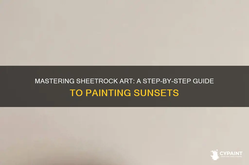 Mastering Sheetrock Art: A Step-By-Step Guide To Painting Sunsets | CyPaint