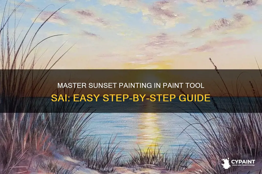 Master Sunset Painting In Paint Tool Sai: Easy Step-By-Step Guide | CyPaint