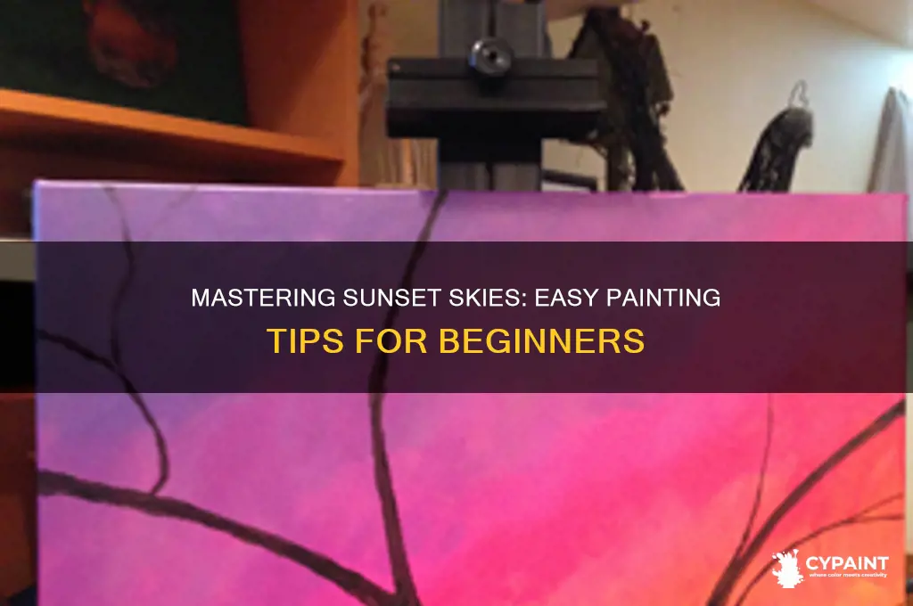 Mastering Sunset Skies: Easy Painting Tips For Beginners | CyPaint