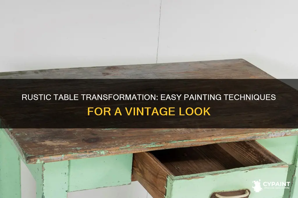 Rustic Table Transformation: Easy Painting Techniques For A Vintage ...