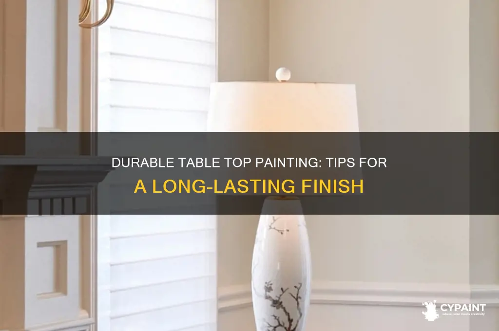 Durable Table Top Painting: Tips For A Long-Lasting Finish | CyPaint