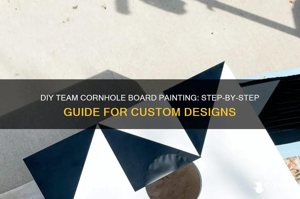 Diy Team Cornhole Board Painting: Step-By-Step Guide For Custom Designs ...