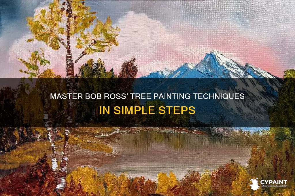 Master Bob Ross’ Tree Painting Techniques In Simple Steps | CyPaint