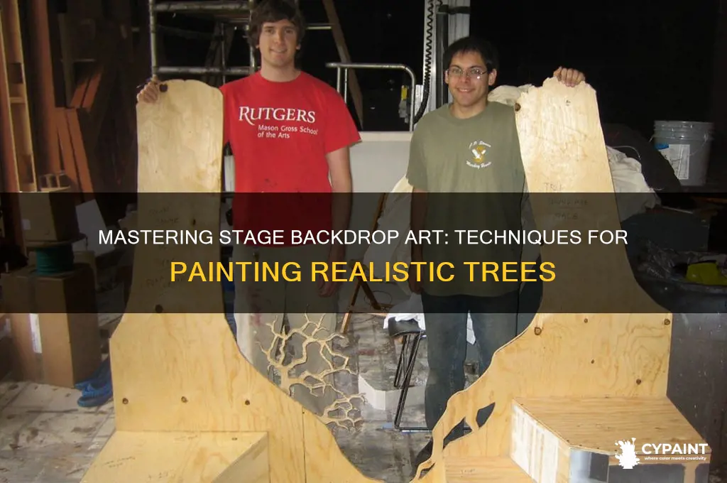 Mastering Stage Backdrop Art: Techniques For Painting Realistic Trees ...