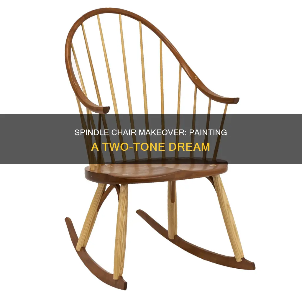 Spindle Chair Makeover: Painting A Two-Tone Dream | CyPaint