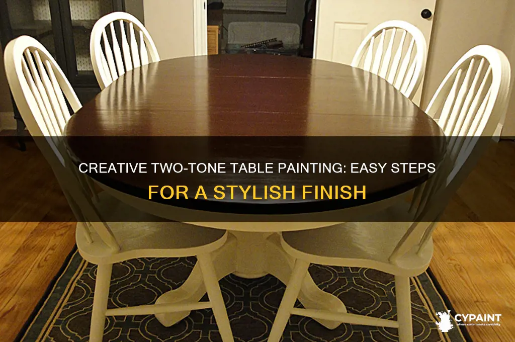 Creative Two-Tone Table Painting: Easy Steps For A Stylish Finish | CyPaint