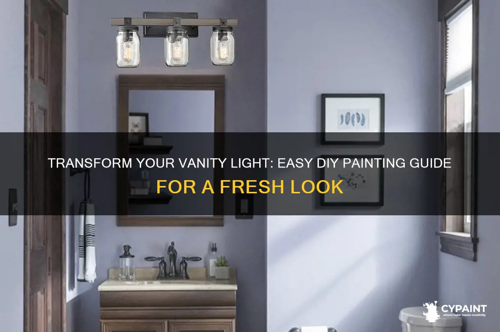 Transform Your Vanity Light: Easy Diy Painting Guide For A Fresh Look ...