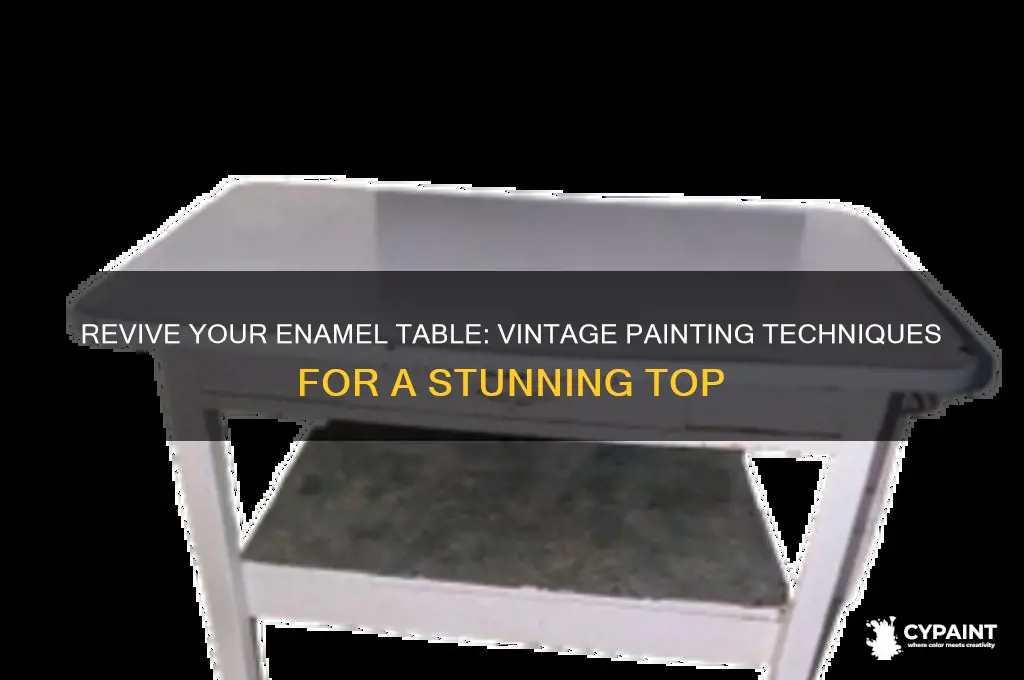 Revive Your Enamel Table: Vintage Painting Techniques For A Stunning ...