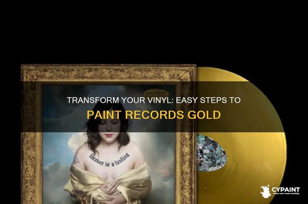 Transform Your Vinyl: Easy Steps To Paint Records Gold | CyPaint