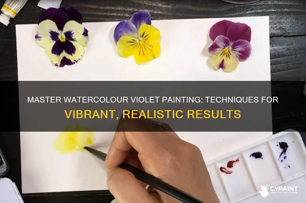 Master Watercolour Violet Painting: Techniques For Vibrant, Realistic ...