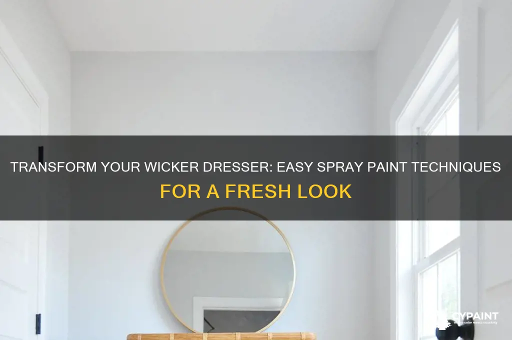Transform Your Wicker Dresser: Easy Spray Paint Techniques For A Fresh ...