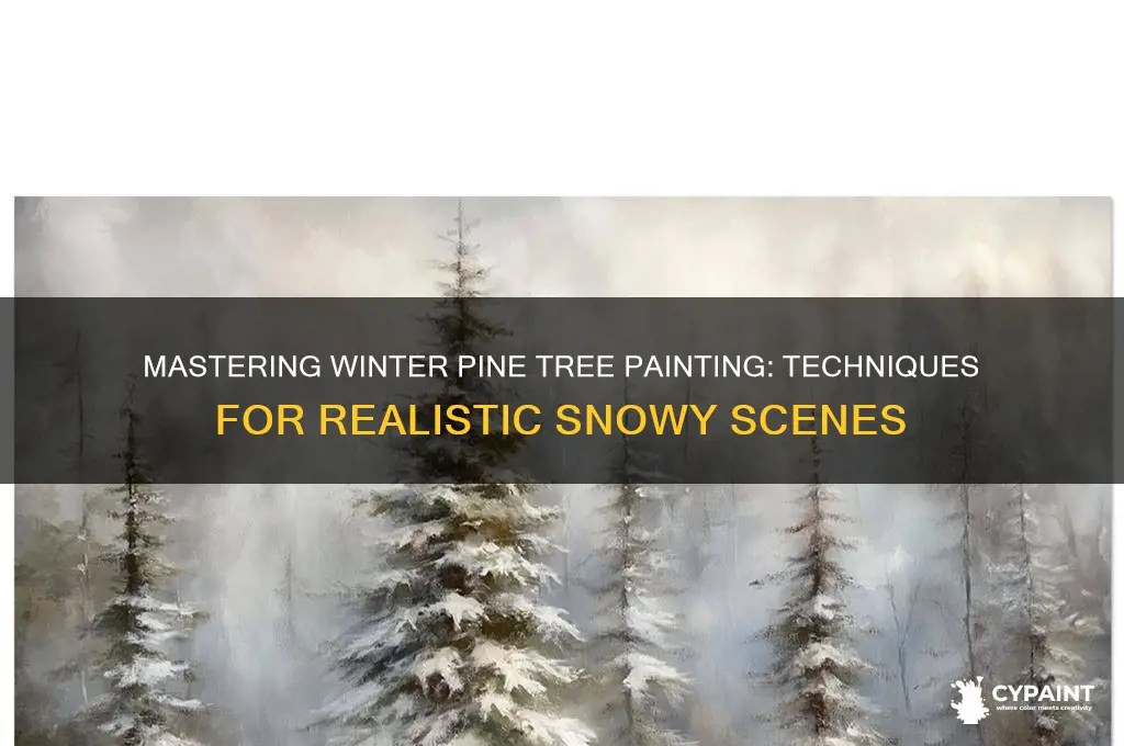 Mastering Winter Pine Tree Painting: Techniques For Realistic Snowy ...