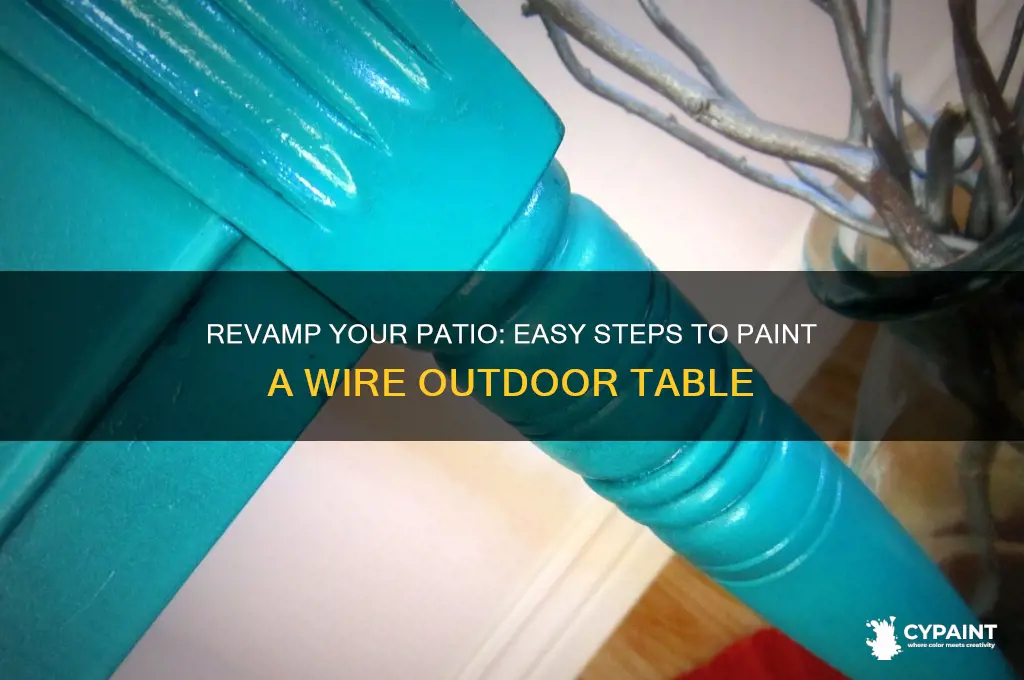 Revamp Your Patio: Easy Steps To Paint A Wire Outdoor Table | CyPaint