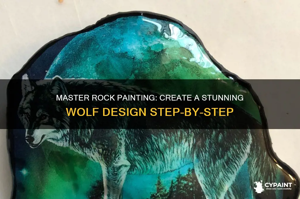 Master Rock Painting: Create A Stunning Wolf Design Step-By-Step | CyPaint