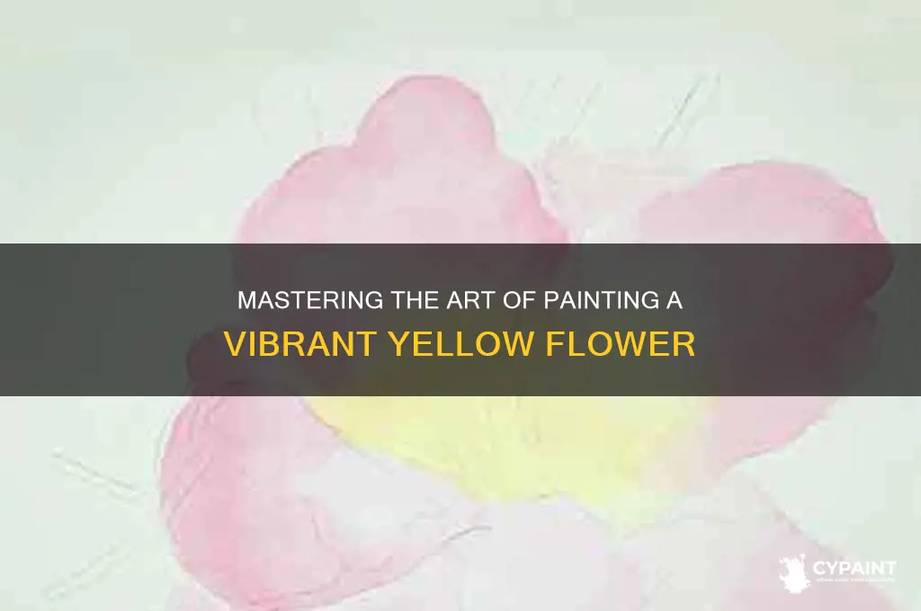 Mastering The Art Of Painting A Vibrant Yellow Flower | CyPaint