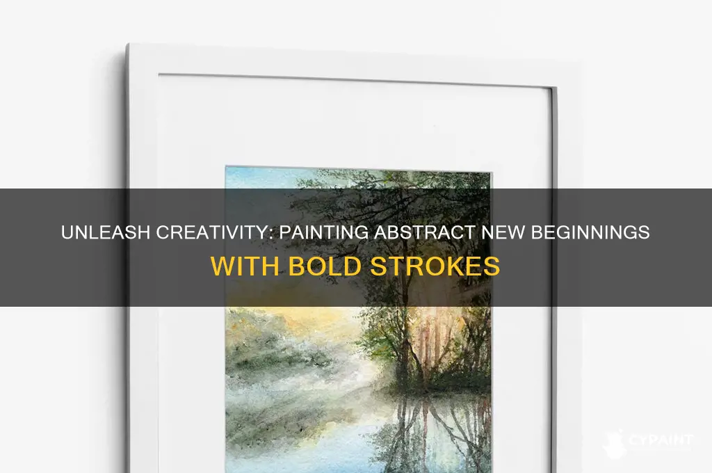 Unleash Creativity: Painting Abstract New Beginnings With Bold Strokes ...