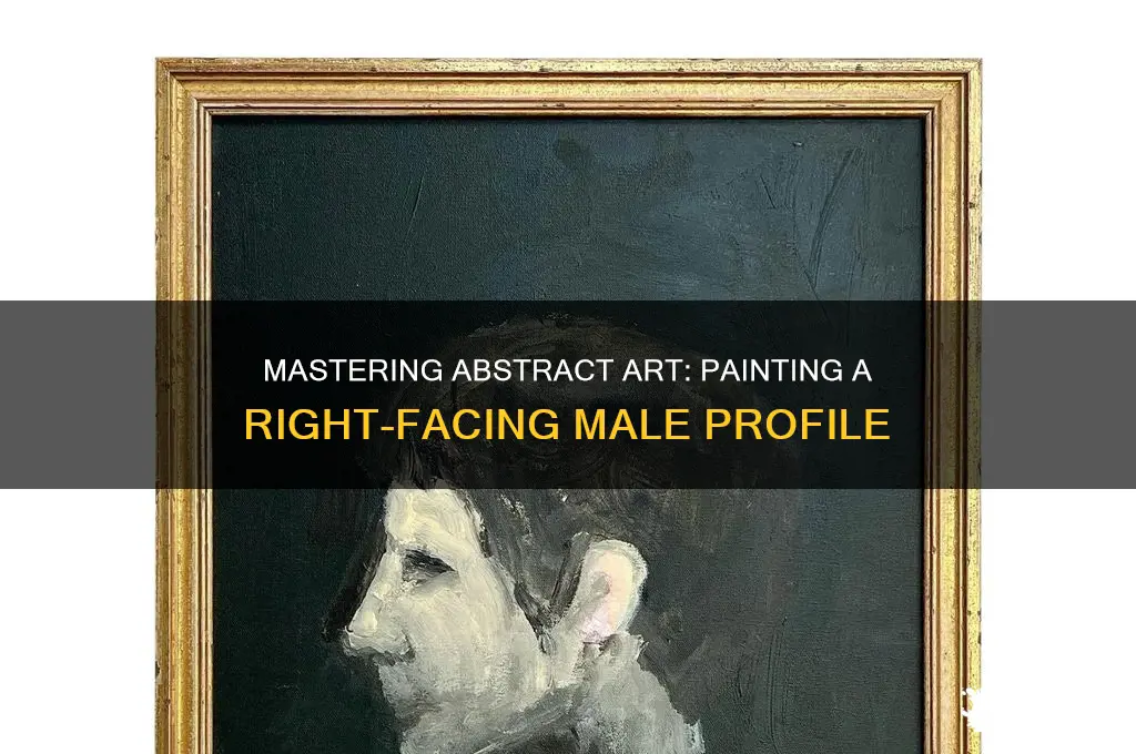Mastering Abstract Art: Painting A Right-Facing Male Profile | CyPaint