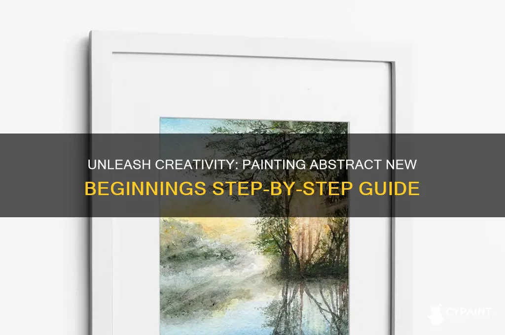 Unleash Creativity: Painting Abstract New Beginnings Step-By-Step Guide ...
