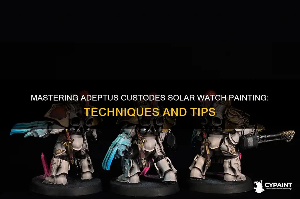 Mastering Adeptus Custodes Solar Watch Painting: Techniques And Tips ...