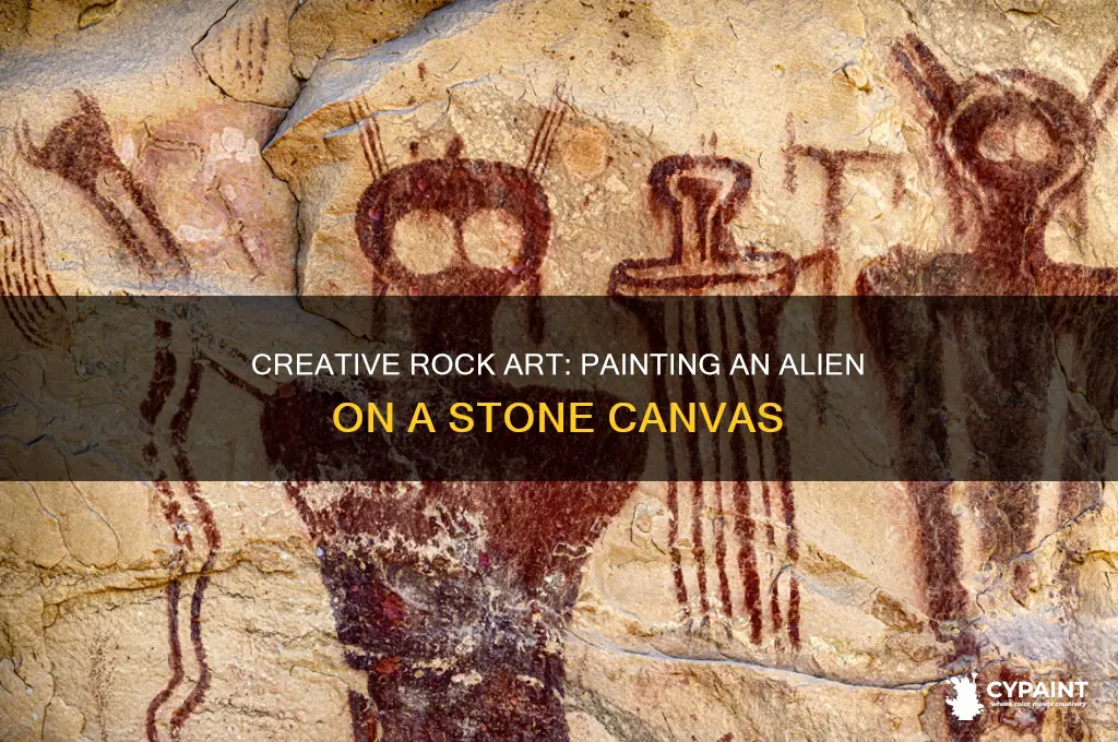 Creative Rock Art: Painting An Alien On A Stone Canvas | CyPaint