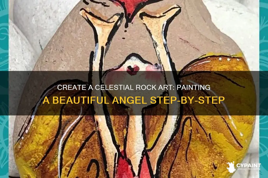 Create A Celestial Rock Art: Painting A Beautiful Angel Step-By-Step ...