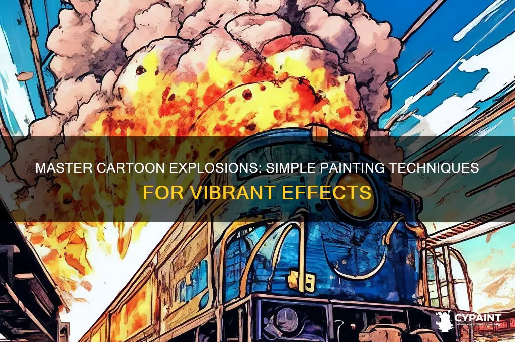 Master Cartoon Explosions: Simple Painting Techniques For Vibrant ...