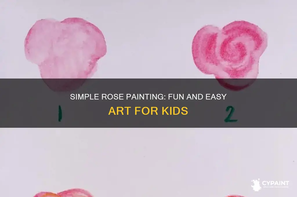 Simple Rose Painting: Fun And Easy Art For Kids | CyPaint