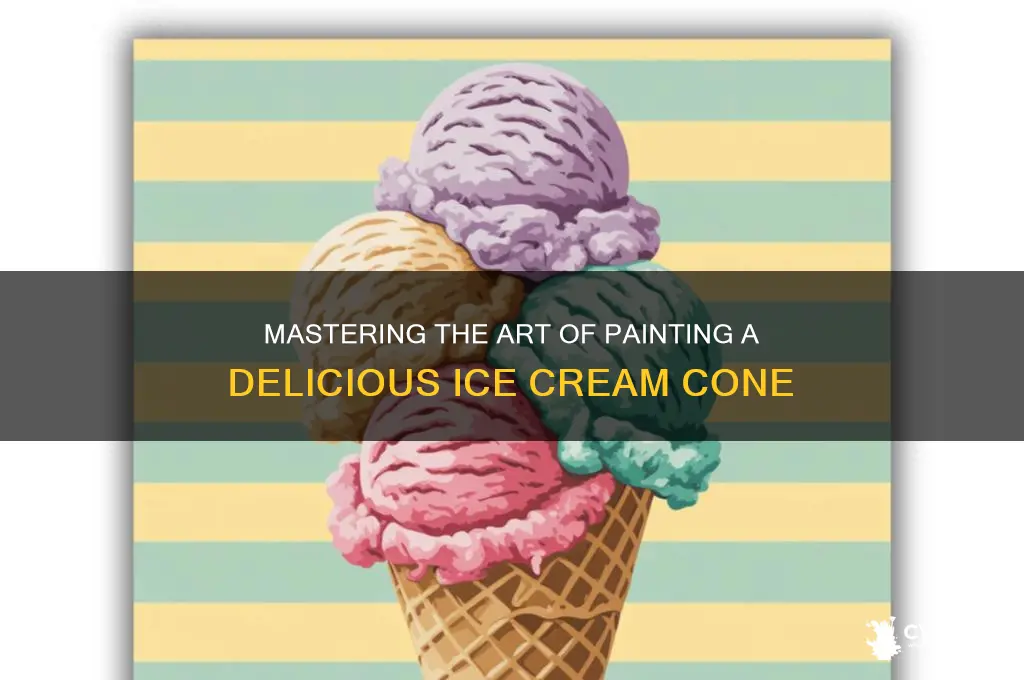 Mastering The Art Of Painting A Delicious Ice Cream Cone | CyPaint