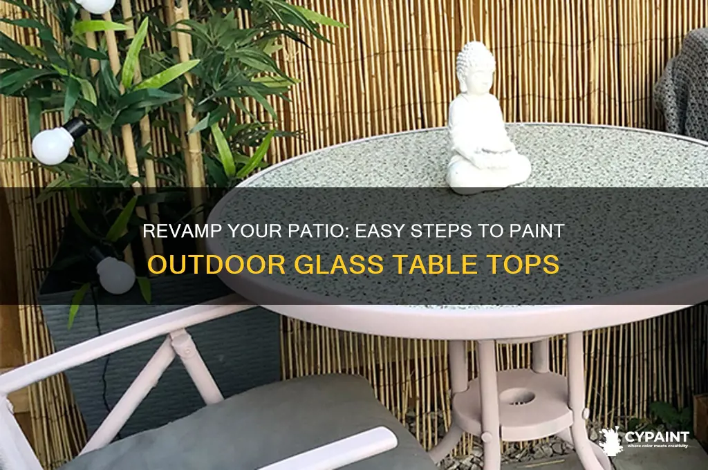 Revamp Your Patio: Easy Steps To Paint Outdoor Glass Table Tops | CyPaint