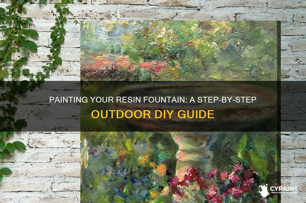 Painting Your Resin Fountain: A Step-By-Step Outdoor Diy Guide | CyPaint