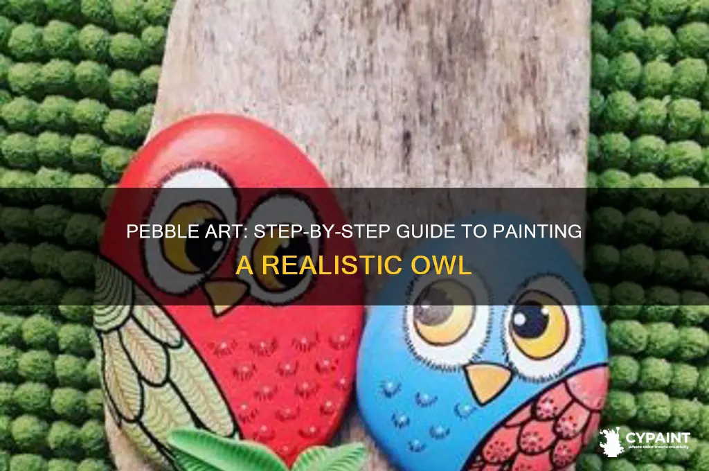 Pebble Art: Step-By-Step Guide To Painting A Realistic Owl | CyPaint