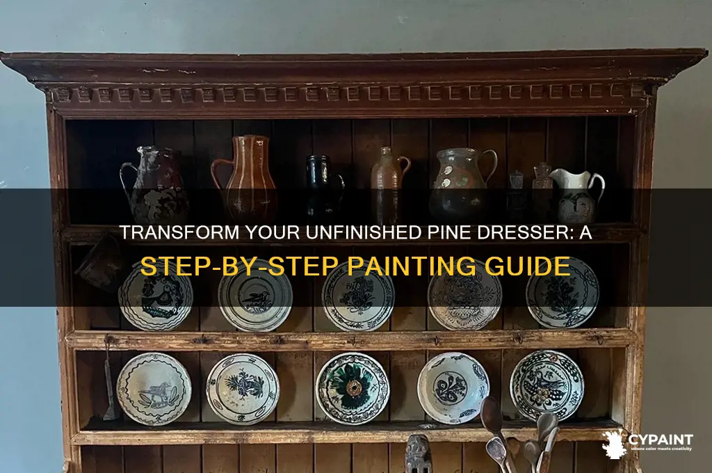 Transform Your Unfinished Pine Dresser: A Step-By-Step Painting Guide ...