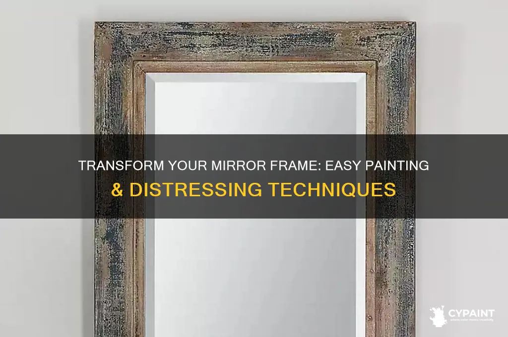 Transform Your Mirror Frame: Easy Painting & Distressing Techniques ...