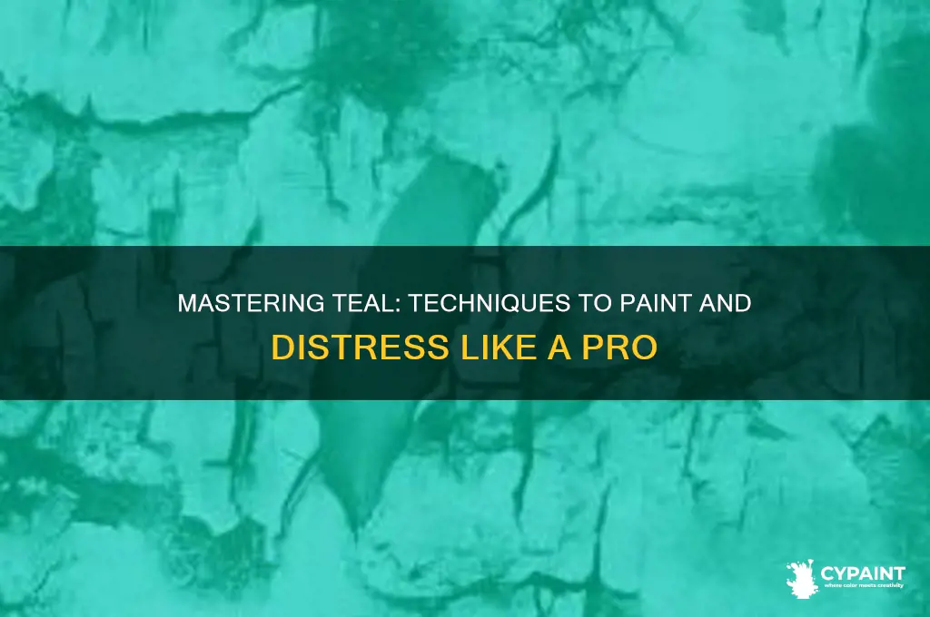 Mastering Teal: Techniques To Paint And Distress Like A Pro | CyPaint
