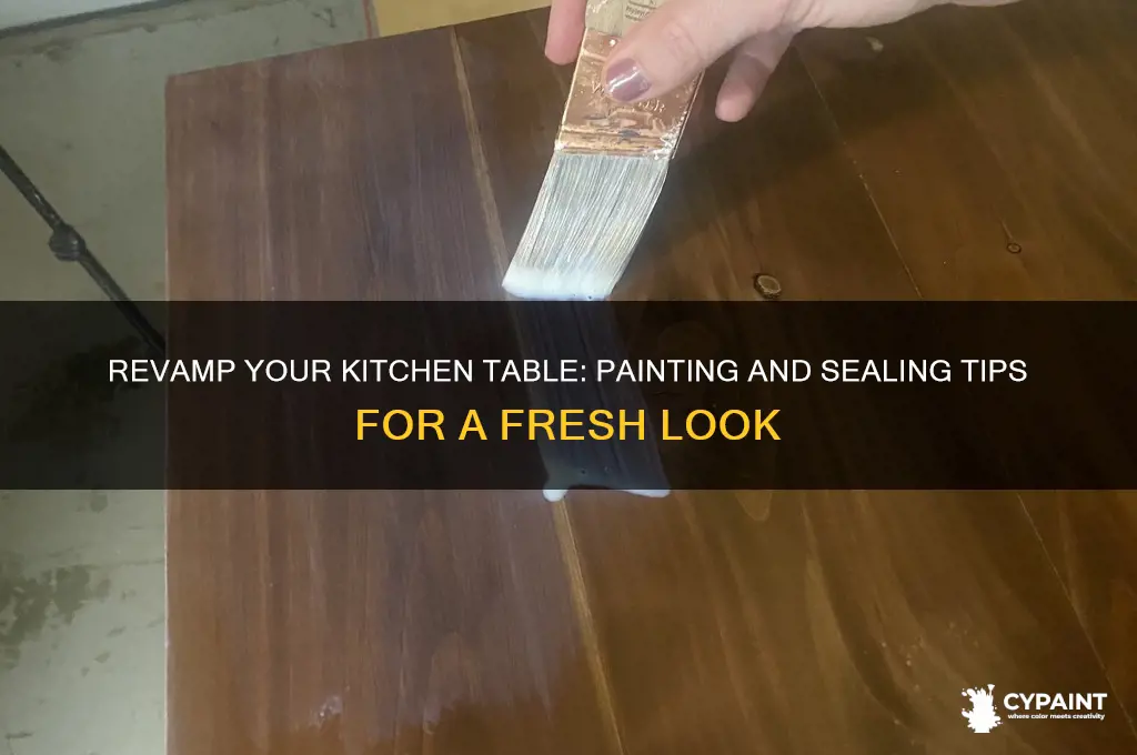 Revamp Your Kitchen Table: Painting And Sealing Tips For A Fresh Look ...