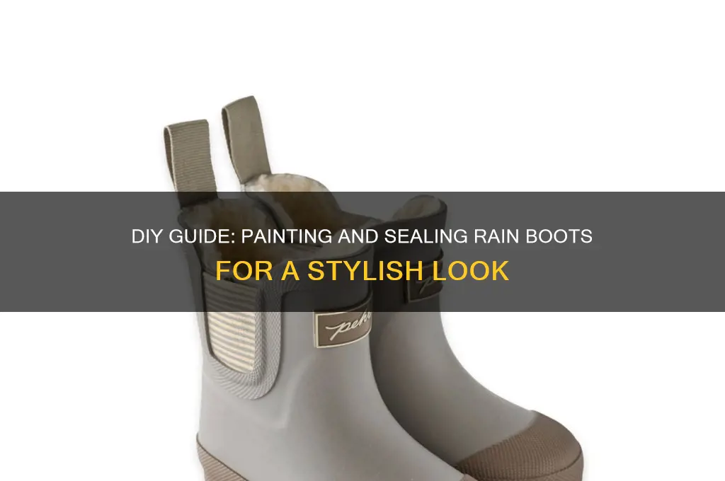 Diy Guide: Painting And Sealing Rain Boots For A Stylish Look | CyPaint